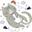 Cat Stickers - Free animals Stickers