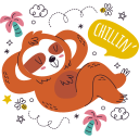 Sloth Stickers - Free animals Stickers