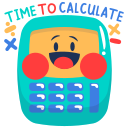 Calculator Stickers - Free education Stickers