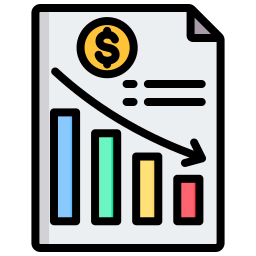 Deficit - Free business and finance icons