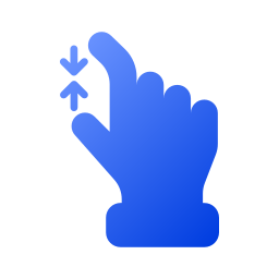 Scale down - Free hands and gestures icons