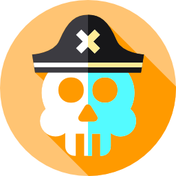Pirate skull - Free halloween icons