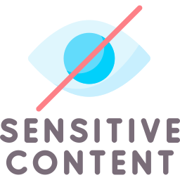 Sensitive content - Free signaling icons