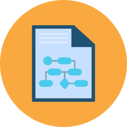 Flow diagram - Free files and folders icons