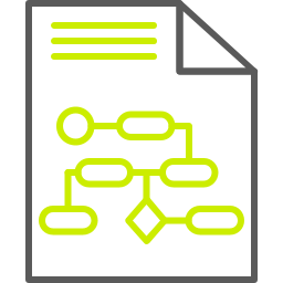 Flow diagram - Free files and folders icons