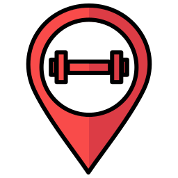 Fitness gym - Free maps and location icons