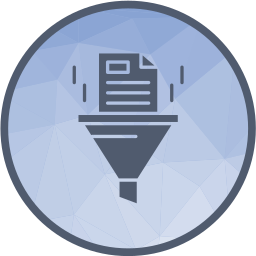 Data filtering system - Free arrows icons
