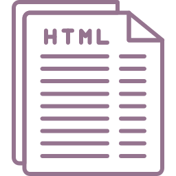 Html file - Free interface icons
