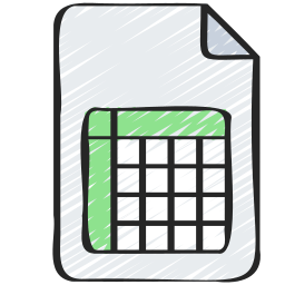 Spreadsheet - Free files and folders icons