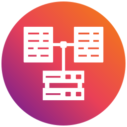 Data collection system - Free networking icons