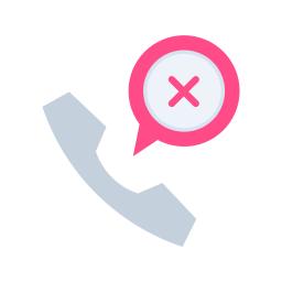 Call rejected - Free communications icons