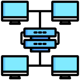 Distributed database - Free technology icons
