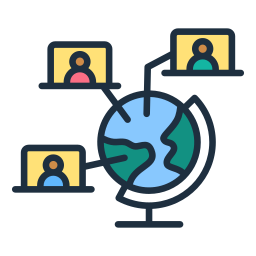 Distributed - Free business icons