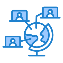 Distributed - Free business icons