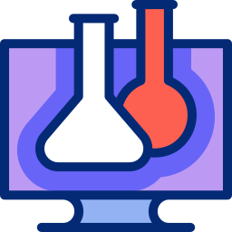 Virtual lab Animated Icon | Free computer Animated Icon
