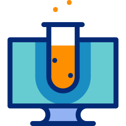 Virtual lab Animated Icon | Free computer Animated Icon