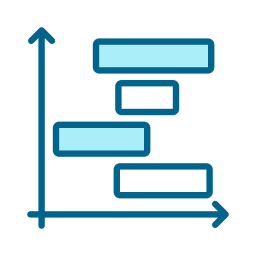 Horizontal bar graph - Free marketing icons