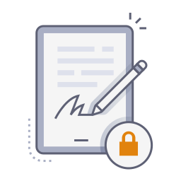 Digital signature - Free technology icons