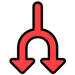 Split - Free arrows icons