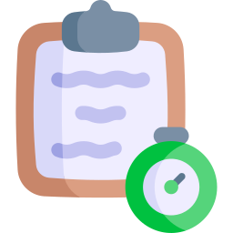 Project management - Free time and date icons