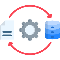 Data transformation - Free electronics icons