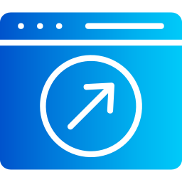 Open in browser - Free seo and web icons