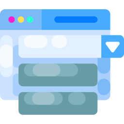 Drop down menu - Free web icons