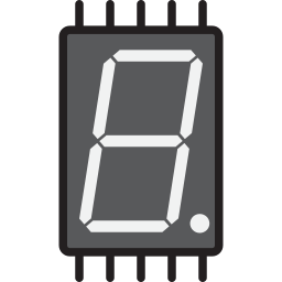 Seven segment display - Free technology icons