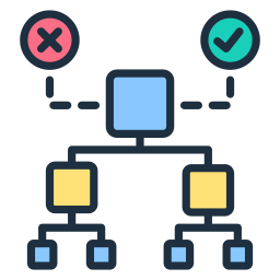 Decision tree - Free networking icons