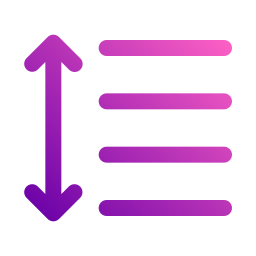 Line spacing - Free edit tools icons
