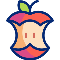 Apple core Animated Icon | Free food Animated Icon