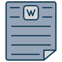 Word doc - Free files and folders icons