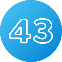 Forty three - Free education icons