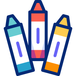 Crayons Animated Icon | Free art Animated Icon