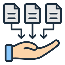 Data collection - Free networking icons