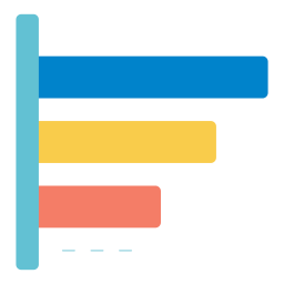 Horizontal bar graph - Free business and finance icons