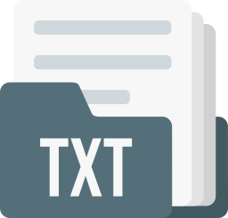 Txt file format - Free files and folders icons