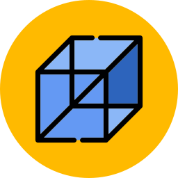 3d cube - Free shapes icons