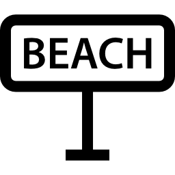 Beach - Free signs icons
