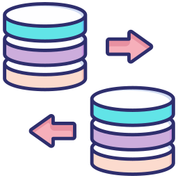 Data replication - Free icons
