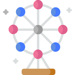 Big wheel - Free entertainment icons