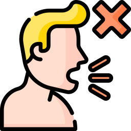 No shouting - Free signaling icons