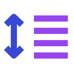 Line spacing - Free interface icons