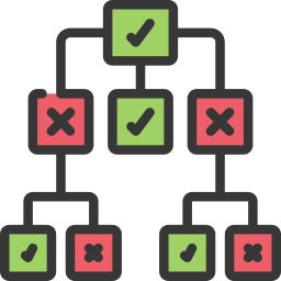 Decision tree - Free networking icons
