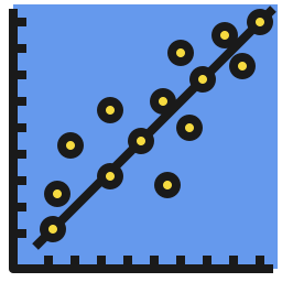 Linear regression - Free arrows icons