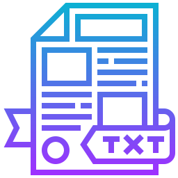 Text - Free files and folders icons
