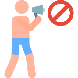 No shouting - Free people icons
