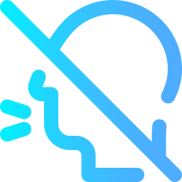 No shouting - Free people icons