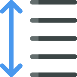 Line spacing - Free edit tools icons