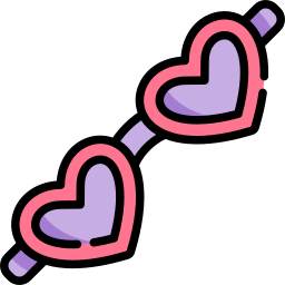 Heart glasses - Free valentines day icons